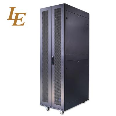 China 42u Rack Mount Network Server Cabinet 600mm, Server Rack with Arc Shaped Meshed Door,In stock network cabinets for sale