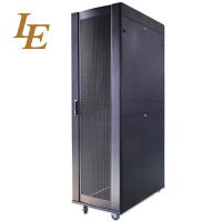 China 42u Rack Mount Network Server Cabinet 600mm, Server Rack with Arc Shaped Meshed Door,In stock network cabinets for sale