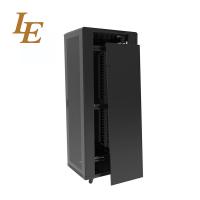 China LE 42U 19 Inch Server Rack Cabinet Network Data Center Rack SPCC Cold Rolled Steel Tempered Glass Door IEC297-2 IP20 for sale