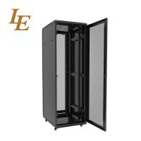 China LE 42U 19 Inch Server Rack Cabinet Network Data Center Rack SPCC Cold Rolled Steel Tempered Glass Door IEC297-2 IP20 for sale