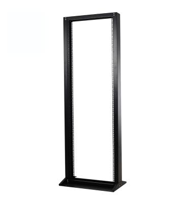China RC-Open Server Rack Cabinet 19 Inch 18U to 47U Adjustable Depth Cold Rolled Steel Network Rack with Powder Coated Finish for sale