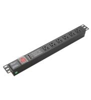 China American Power Distribution Unit Industrial Use USA Socket 1U Height Aluminium Alloy for sale