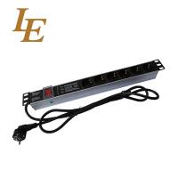 China Aluminum Material Power Distribution Unit Power Strip 19 Inch 8 way PDU for sale
