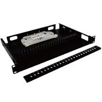 China 8 Port Fiber Optic Patch Panel Rack Mount with 37.5mm Bend Radius - SC/ST/FC/LC/MTRJ Compatible for sale