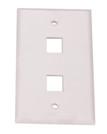 China Customized Network Faceplate Socket RJ45 RJ11 with Embedded Chart/Label - PC/ABS Fire-Resistant Material for sale