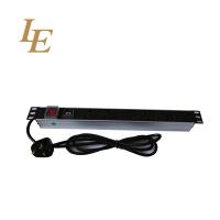 China 19 inch 8 ports german standard double break switch power distribution unit pdu rack power distribution unit for sale