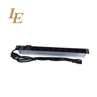 China 19 inch 8 ports german standard double break switch power distribution unit pdu rack power distribution unit for sale
