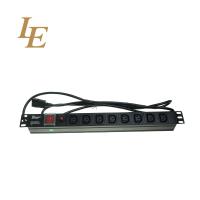 China 19 inch 8 ports german standard double break switch power distribution unit pdu rack power distribution unit for sale