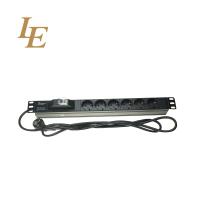 China 19 inch 8 ports german standard double break switch power distribution unit pdu rack power distribution unit for sale