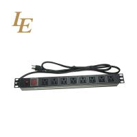 China 19 inch 8 ports german standard double break switch power distribution unit pdu rack power distribution unit for sale