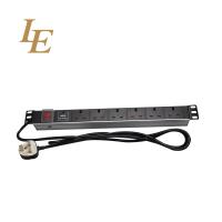 China 19 inch 8 ports german standard double break switch power distribution unit pdu rack power distribution unit for sale