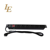 China 19 inch 8 ports german standard double break switch power distribution unit pdu rack power distribution unit for sale