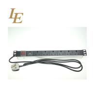 China 19 inch 8 ports german standard double break switch power distribution unit pdu rack power distribution unit for sale