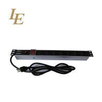China 19 inch 8 ports german standard double break switch power distribution unit pdu rack power distribution unit for sale