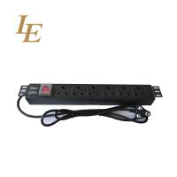 China 19 inch 8 ports german standard double break switch power distribution unit pdu rack power distribution unit for sale
