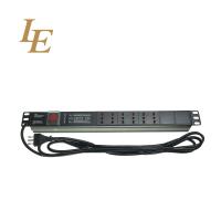 China 19 inch 8 ports german standard double break switch power distribution unit pdu rack power distribution unit for sale
