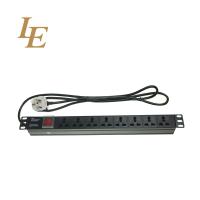 China 19 inch 8 ports german standard double break switch power distribution unit pdu rack power distribution unit for sale