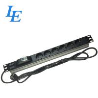 China 19-Inch Aluminum Power Distribution Unit with 8 Way Schuko Sockets - 1U/1.5U Rack Mount PDU with 3m Cable for sale