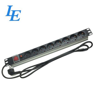 China 19 Inch Network Controlled PDU Power Distribution Unit with 16A Current and DIN49440 Sockets for sale