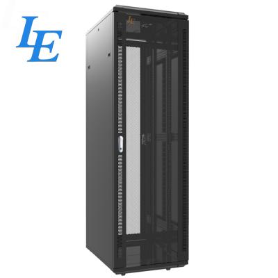 China 18U - 47U 19 Data Equipment Cabinets Aluminum Frame Mobile Server Rack for sale