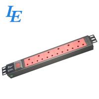 China 1.5u Server Rack PDU 240v Aluminium Power Distribution Unit Horizontal / Vertical Installation for sale