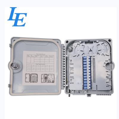 China IP65 12 Way FTTH Fiber Optic Distribution Box - 200×235×62mm Outdoor ABS Enclosure with 1-in-12-out Configuration for sale