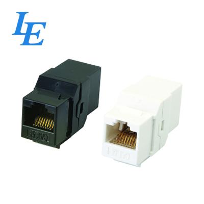 China Tin Plated RJ45 UTP Keystone Jack Wall Plate for CAT5E/CAT6/CAT6A Networks with 750+ Insertion Cycles for sale