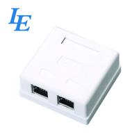 China ABS Plastic Network LAN Cable Electrical Faceplate Surface Box 65x50x27mm 1-Port LE-S020 for sale