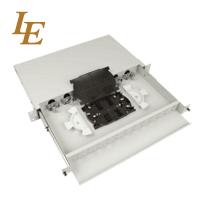 China FTTH Rack Mount Fiber Distribution Panel 12 Port 1U 19-Inch for SC LC FC ST Connectors for sale