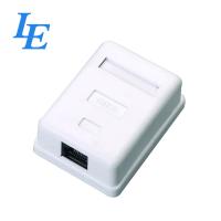 China Ri45 One Port ABS Electrical Faceplate for CAT 5e/CAT 6 Network Cable Surface Mount RJ45 Jack for sale