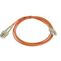 China LC to SC OS2/OM3 2-Core Fiber Optic Patch Cord - 10-15 Year Service Life, ROHS Certified for sale