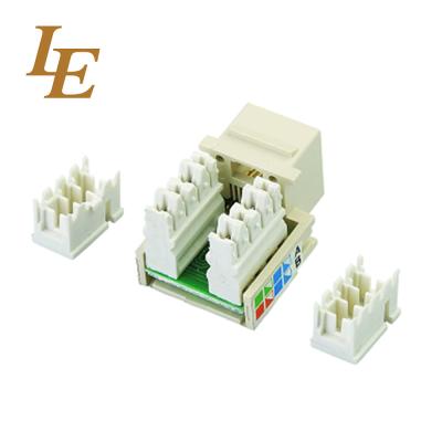 China CE Certified Cat6 Shielded Keystone Jack with 750+ Insertion Cycles and -40°C to 70°C Temperature Range for sale