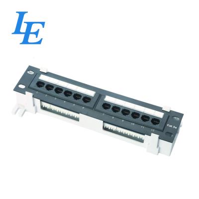 China 19 Inch Rj11 24 Port Patch Panel 1U Keystone Jack Network Rack Amp for sale
