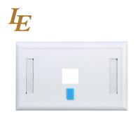 China LE-F041 1 Gang 1 Port White PC Network Faceplate Socket for Structured Cabling Systems for sale