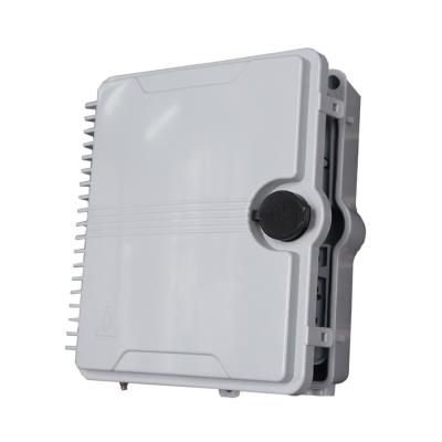 China 12-Core IP55 Wall Mount Fiber Termination Box with 2 Inlet & 12 Outlet Ports for FTTH Networks for sale