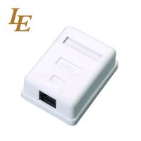 China CAT3 UTP Single Port Surface Mount Box with RJ11 Keystone Jack for Telephone Network Installation for sale