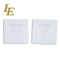 China 86x86mm Electrical Plastic Surface Box with Screwless Faceplate - 1-2 Port PC/ABS Construction for sale