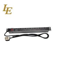 China UK Power Distribution Unit with 6 BS1363 13A Output Ports and 2M Cable for Server Rack Mount Equipment for sale
