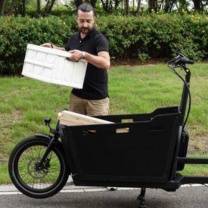 China Brushless E Cargo Bike for Carrying Groceries Family-Friendly Cargo Bicycle Delivery Bike for sale