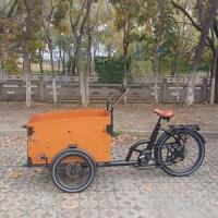 China Eco-Friendly Electric Cargo Bicycle with Durable Marine Plywood for sale