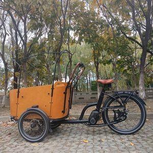China Ergonomic Family Cargo Bike with Comfortable Child Seating for sale