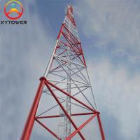 China Custom Design 3 Legged Tubular Steel Lattice Antenna Wifi Telecommunication Towers for sale