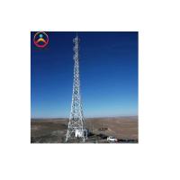 China 50m 4-legged Microwave Antenna Wifi Telecommunication Angle Steel Tower for sale