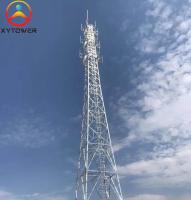 China 50m 4-legged Microwave Antenna Wifi Telecommunication Angle Steel Tower for sale