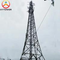 China 60m 4 Legged Lattice Steel Self Standing Microwave Radio Telecommunication Tower for sale