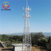 China 60m 4 Legged Lattice Steel Self Standing Microwave Radio Telecommunication Tower for sale