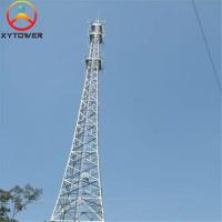China 60m 4 Legged Lattice Steel Self Standing Microwave Radio Telecommunication Tower for sale