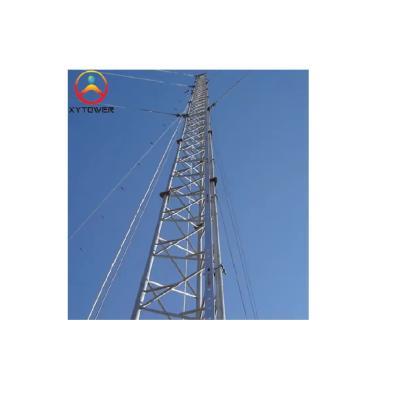 China Guyed Wire 5G/4G/3G Mast Galvanized Tubular Steel Telecommunication Tower for sale