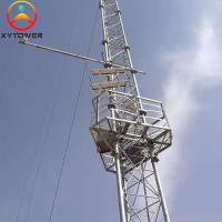 China Guyed Wire 5G/4G/3G Mast Galvanized Tubular Steel Telecommunication Tower for sale