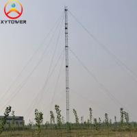 China Guyed Wire 5G/4G/3G Mast Galvanized Tubular Steel Telecommunication Tower for sale